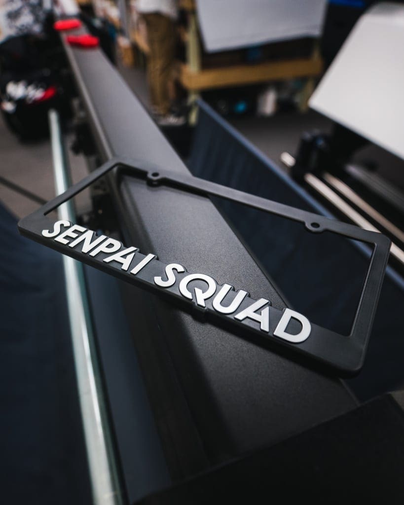 Senpai Squad V1 – License Plate Frame – Senpai Squad