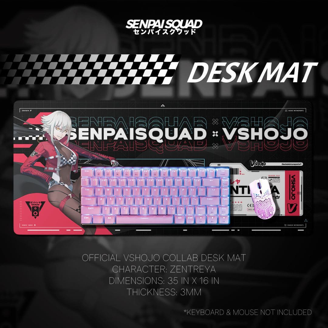 VShojo x Senpai Squad: Zentreya – Desk Mat – Senpai Squad