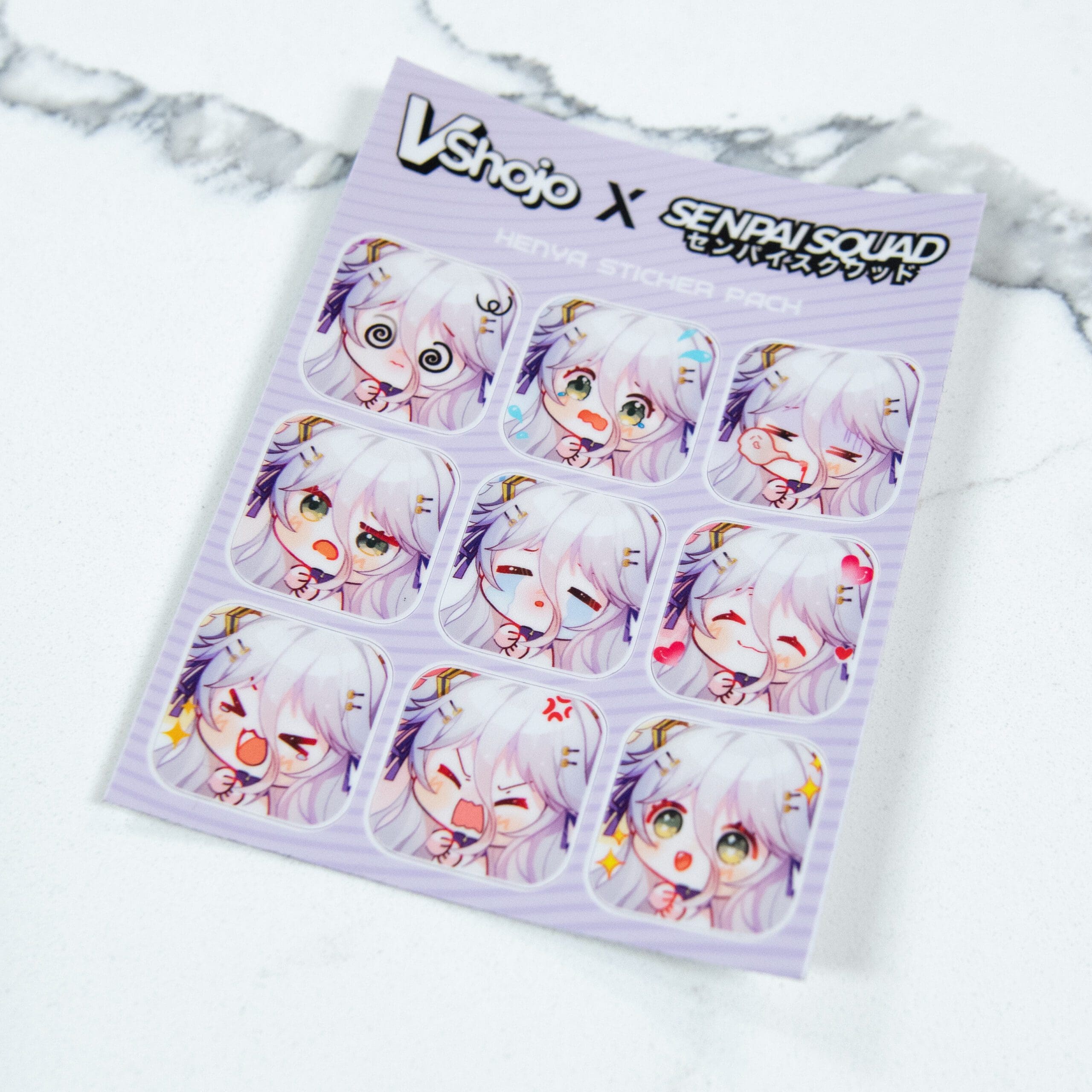 VShojo x Senpai Squad: Henya Sticker Set – Senpai Squad