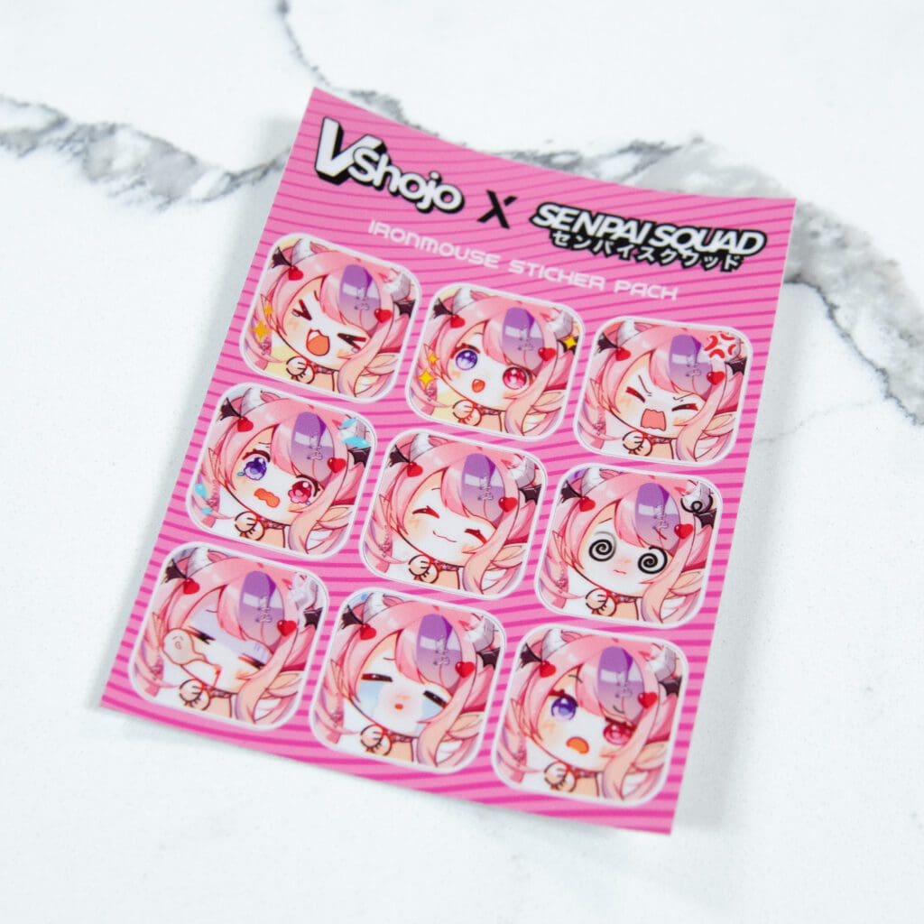 VShojo x Senpai Squad: Ironmouse Sticker Set – Senpai Squad
