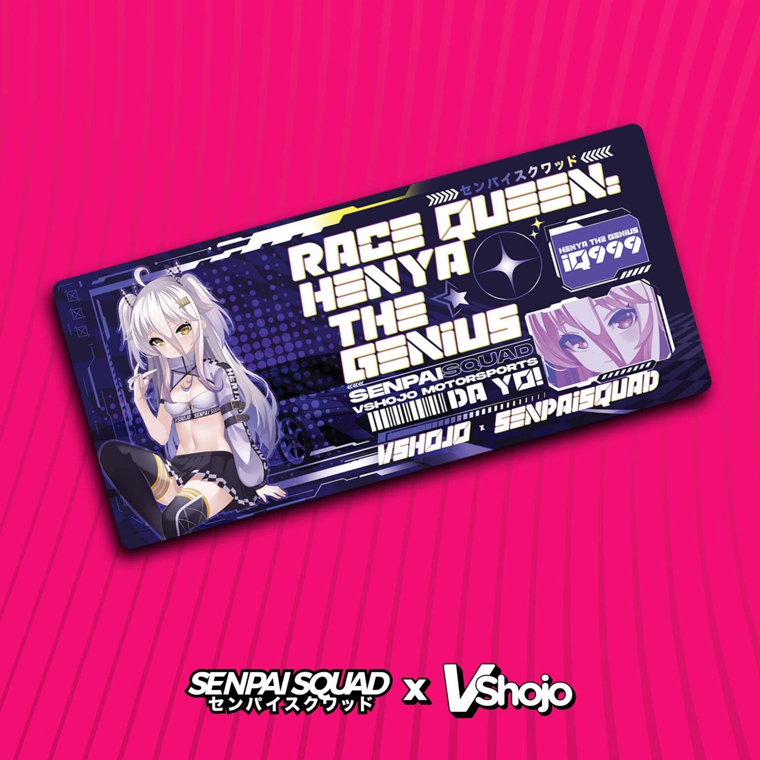 VShojo x Senpai Squad: Henya Race Queen – Desk Mat – Senpai Squad