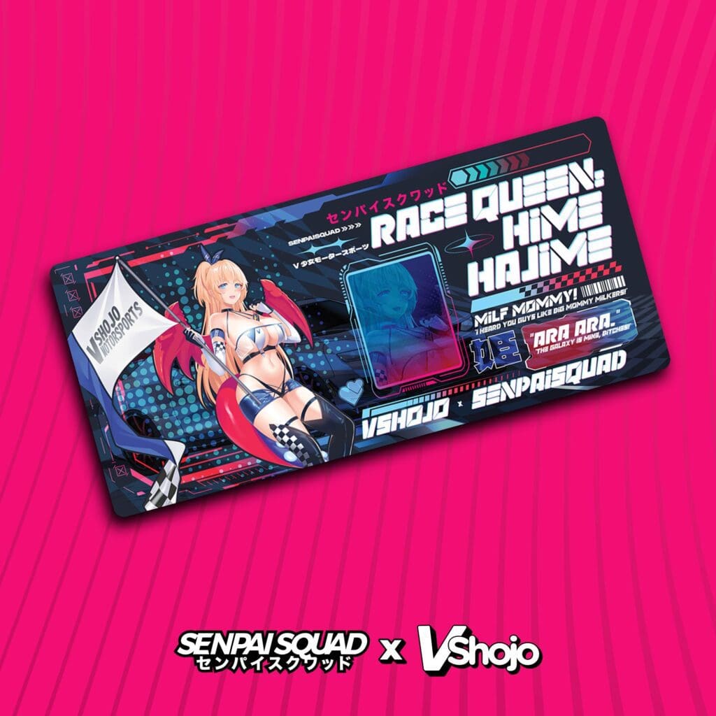 VShojo x Senpai Squad: Hajime Hime Race Queen – Desk Mat – Senpai Squad
